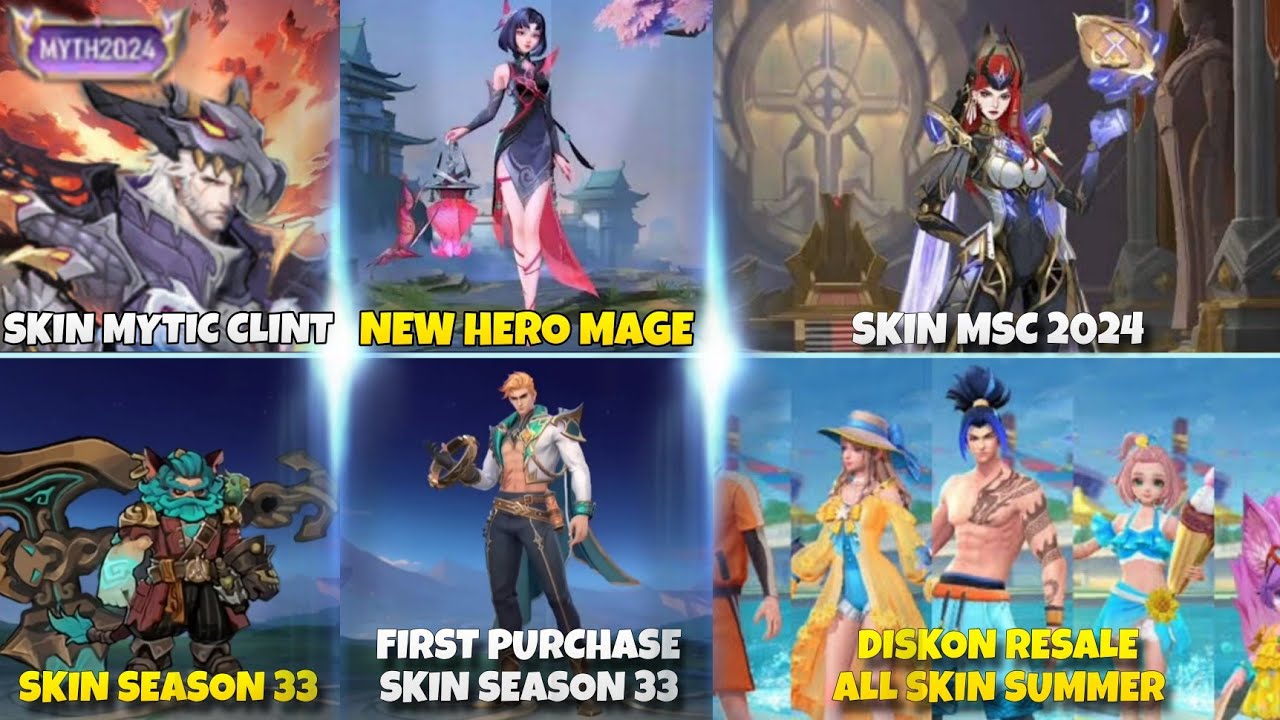 UPCOMING SKIN JUNI 2024 ! SKIN SEASON 33 | SKIN MYTIC CLINT | HERO ...