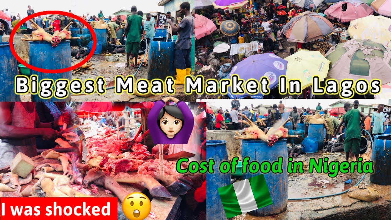 Market Vlog! Recent Food Price In Lagos Biggest Meat Market, Nigeria ...