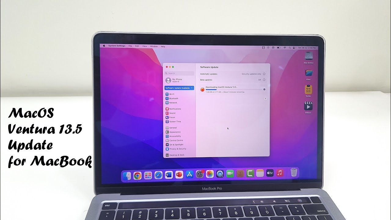 Latest Software Update for MacBook Ventura 13.5 - YouTube