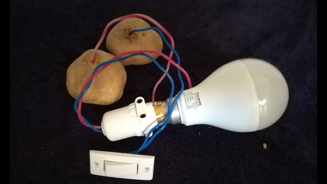 Potato light experiment - YouTube