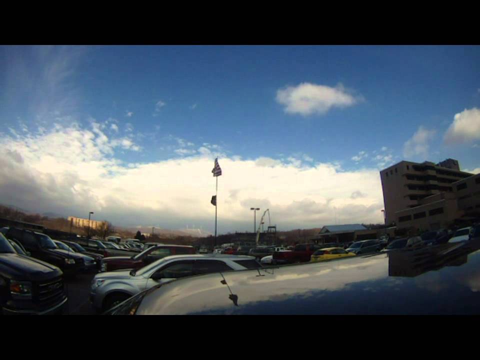 US Flag flying high in high winds at VA Hospital Altoona AP - YouTube