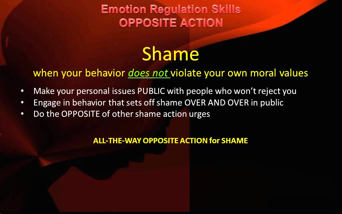 DBT Peer Connections Ep 4c – Emotion Regulation Opposite Action - YouTube