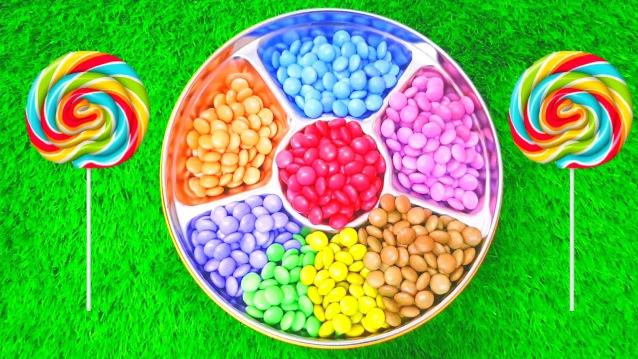 Learn color name with Smarties for toddler|colorful Smarties Candy|Kids ...