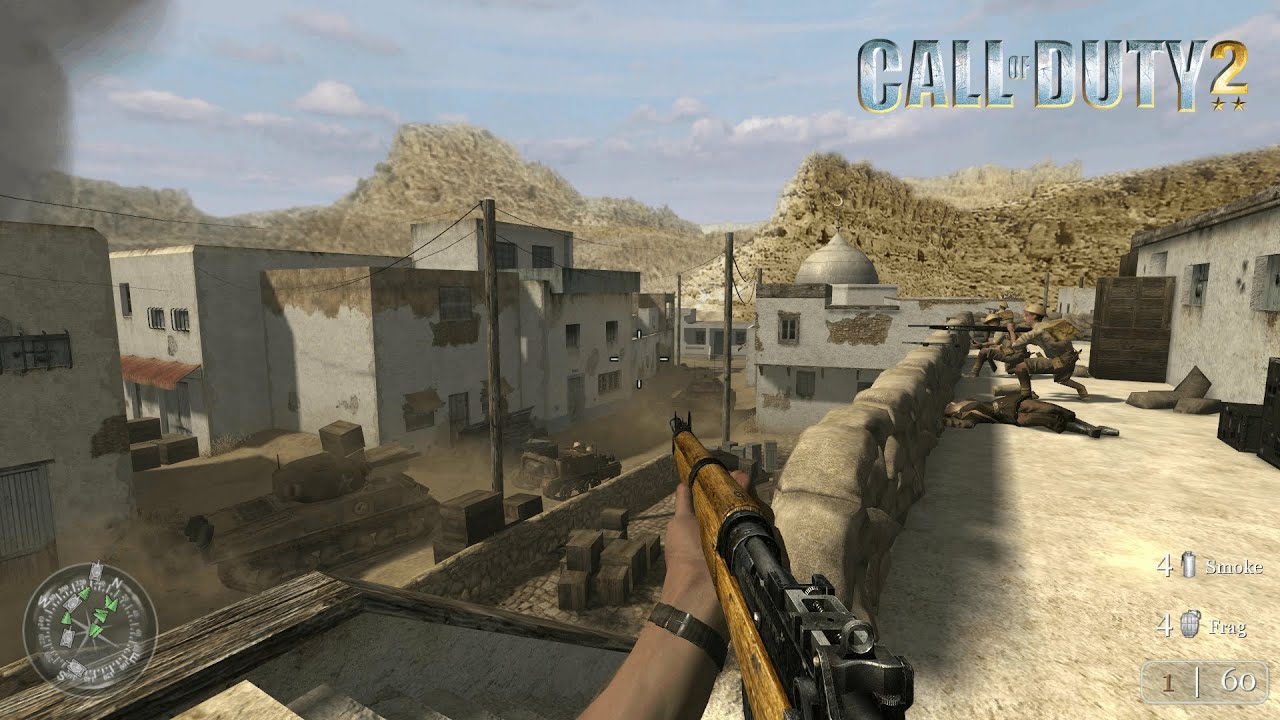 Retaking Toujane | Battle of Tunisia : 7th Armoured Division | COD 2 ...