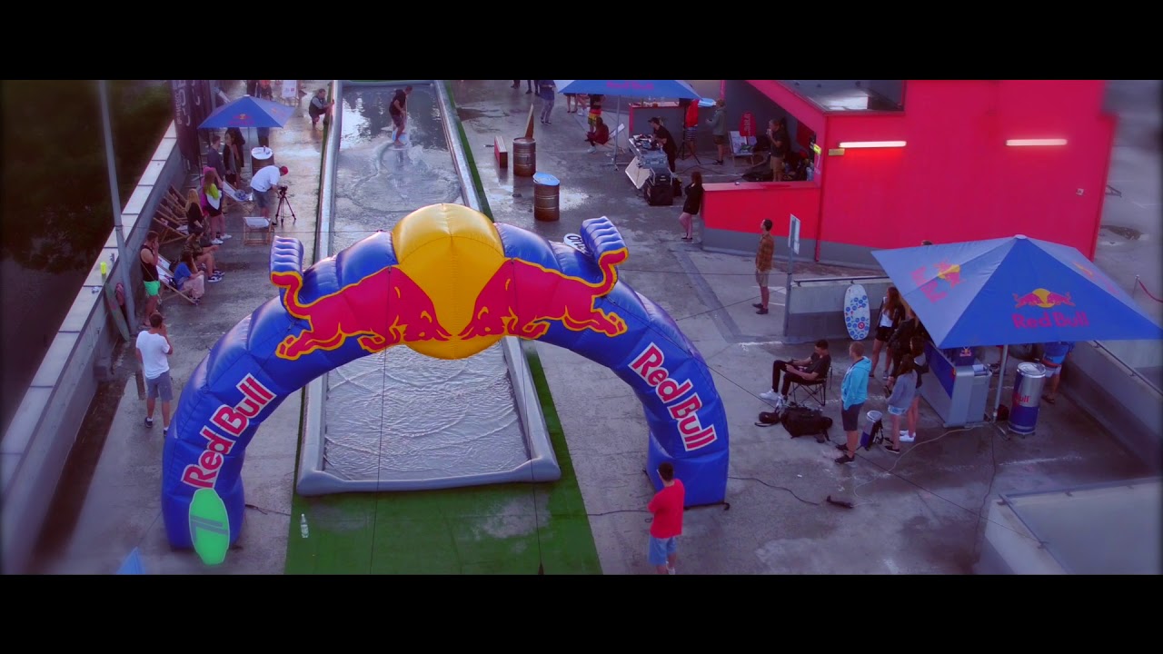 Red Bull Roof Slide - Seventyone skimboarding event - YouTube