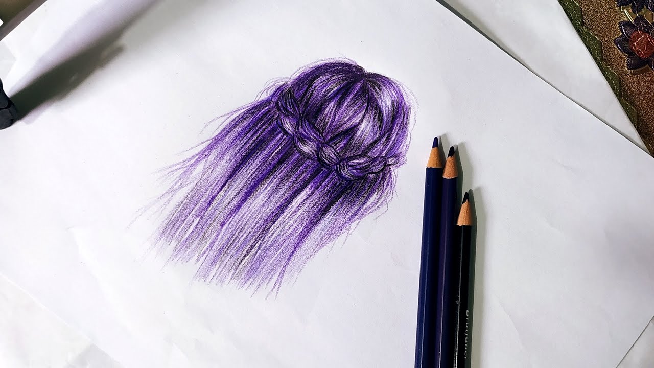 Purple Colored Pencil