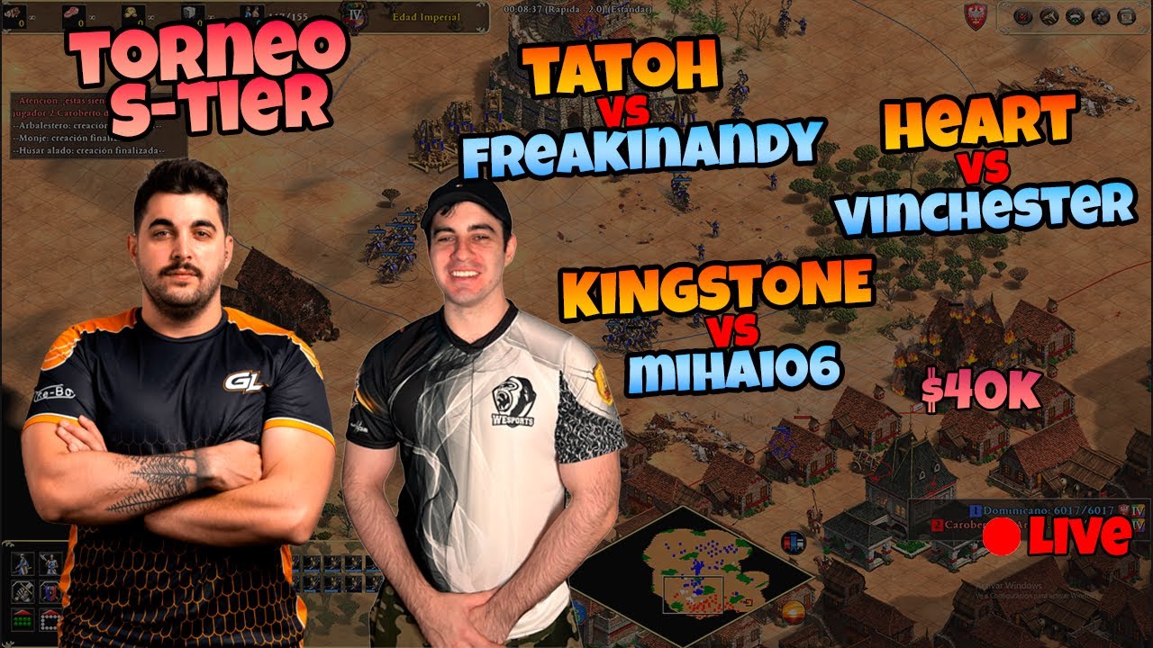 Tatoh - Kingstone - Heartt QUALIFIER TOURNAMENT Age of Empires 2 Live ...