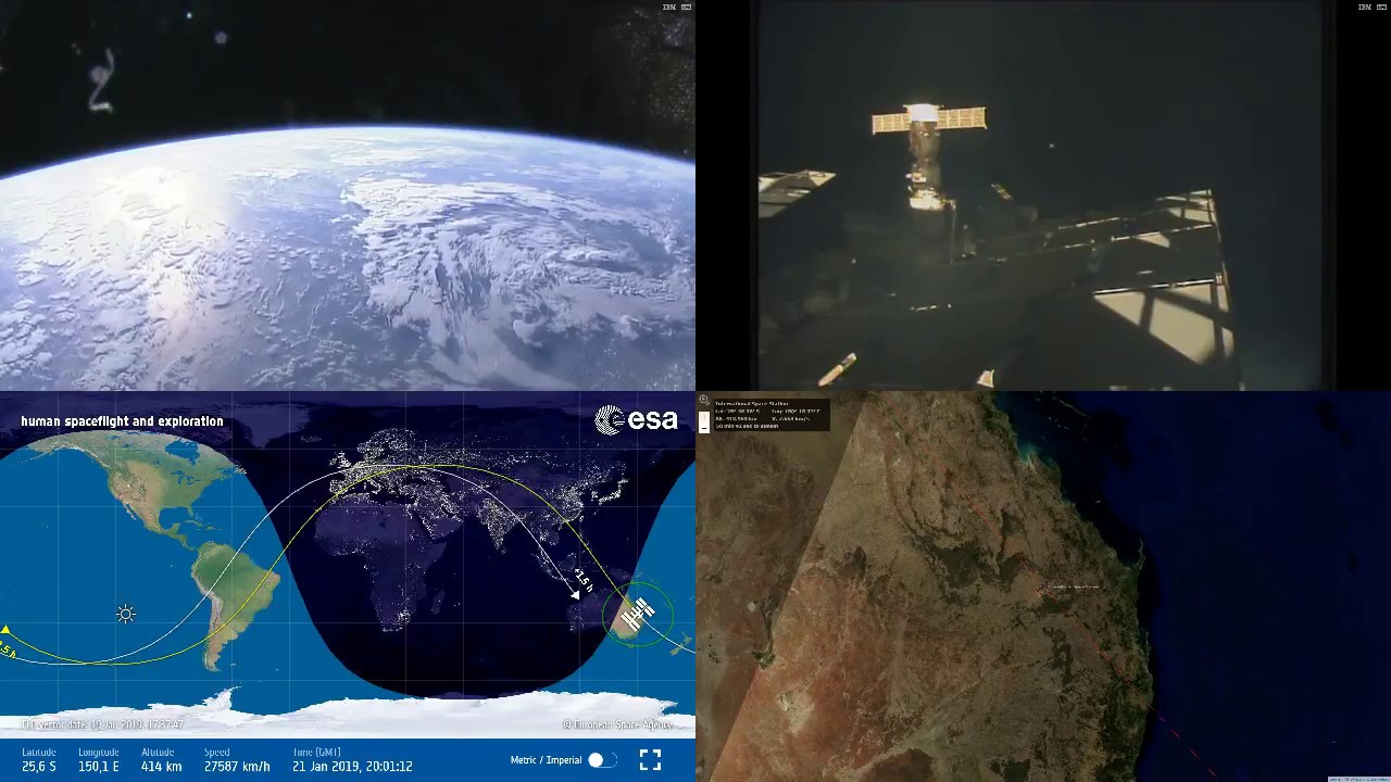 Sunrise And Moonset Over Australia - NASA/ESA ISS LIVE Space Station ...
