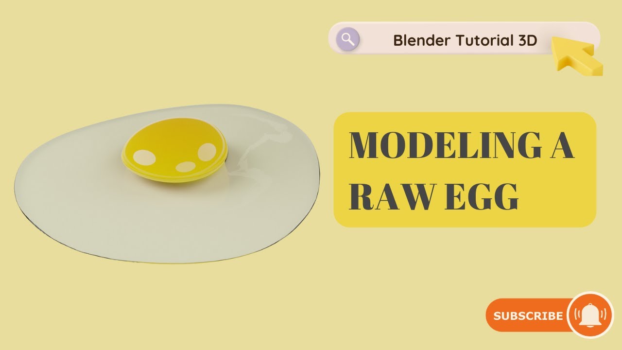 Modeling and texturing of a 3D raw egg: A Step-by-Step Tutorial - YouTube