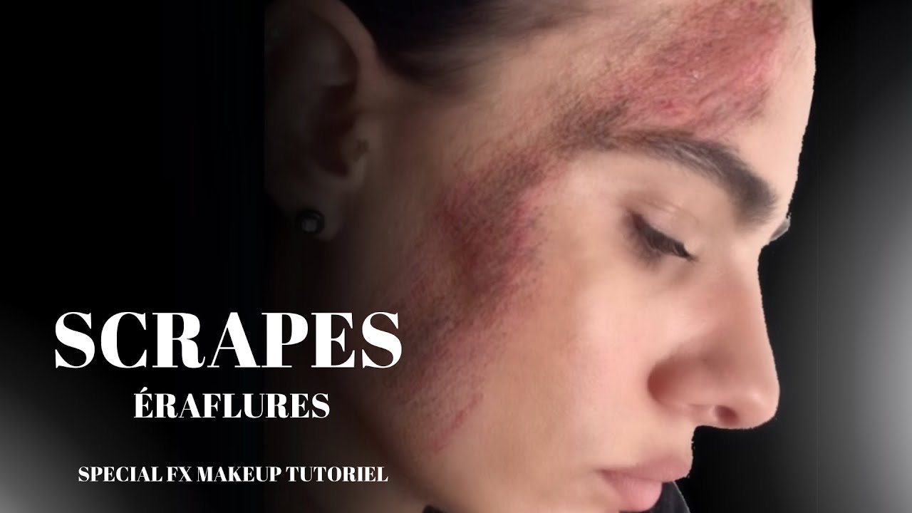 SCRAPES makeup SFX tutorial | éraflures - latex tutoriel #makeuptuto # ...