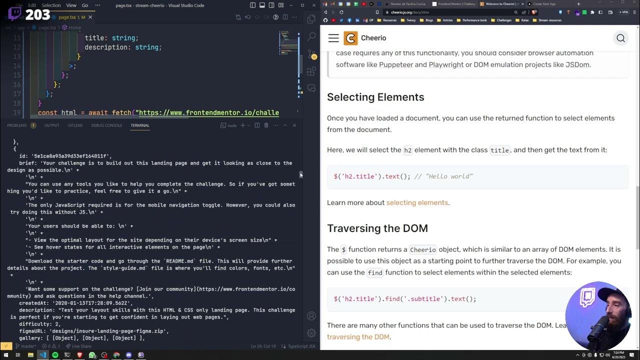 Hacemos un Tinder de challenges frontend con Next.js, TypeScript y Cheerio - YouTube