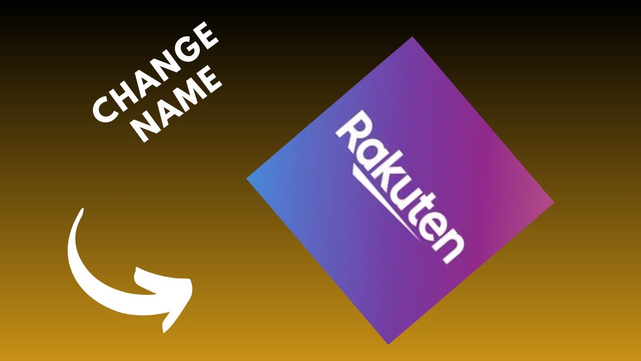 how to change name on rakuten - YouTube