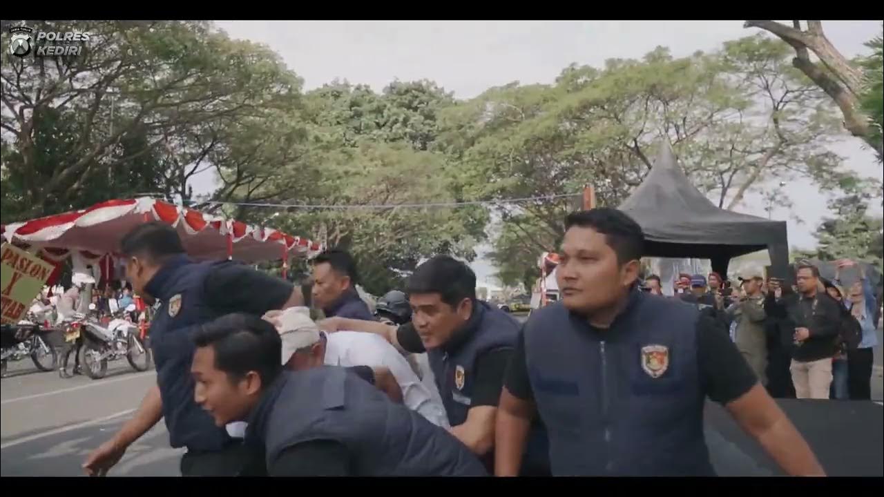 Simulasi Sispamkota Dalam Rangka Pemilukada Serentak 2024 Polres Kediri - YouTube