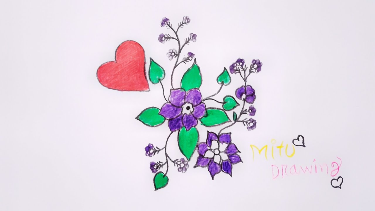 How To Draw Flowers. Easy Drawing Tutorial For Beginners 11 - YouTube