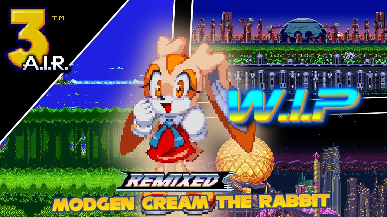 Sonic 3 A.I.R: Cream The Rabbit (W.I.P 2) Mod Showcase - YouTube