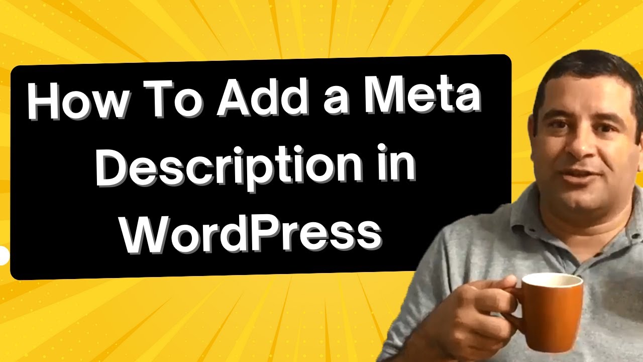 How To Add A Meta Description And Title To Your WordPress Website - YouTube
