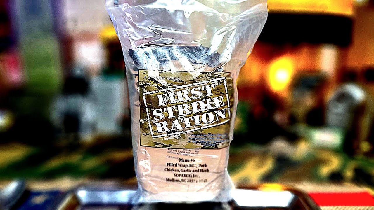 First Strike Ration l Menu 6 [THANK YOU Nation.MREfinds] - YouTube