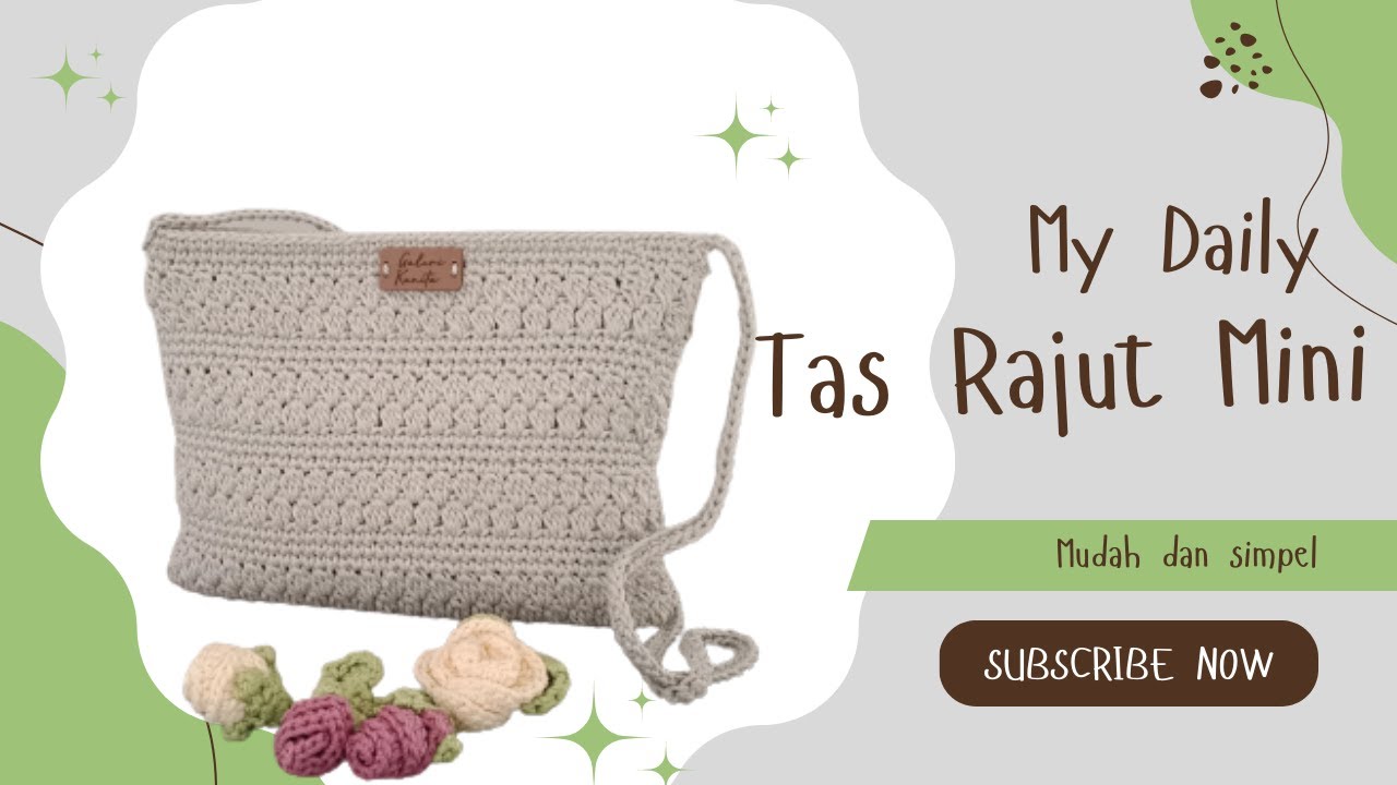 Crochet || Tas Rajut Mini Terbaru Mudah dan Simpel membuatnya ...