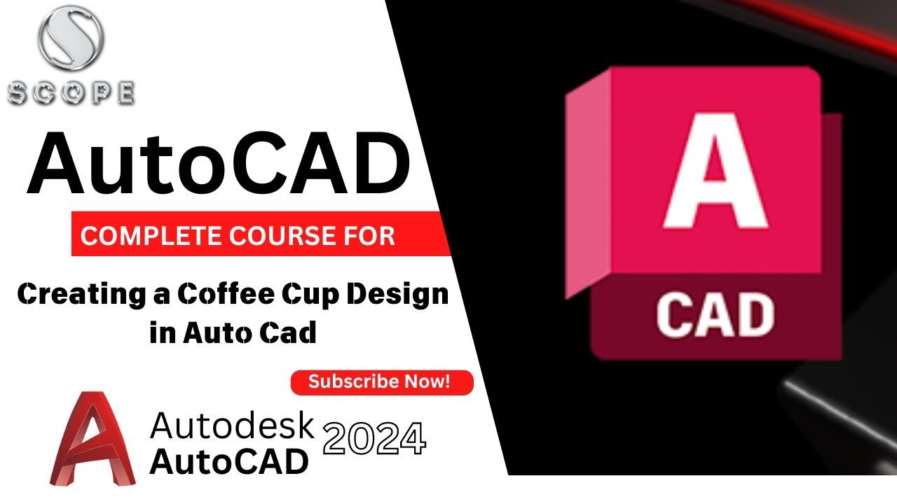 "Creating a Coffee Cup Design in Auto Cad" || "Mastering Coffee Cup ...