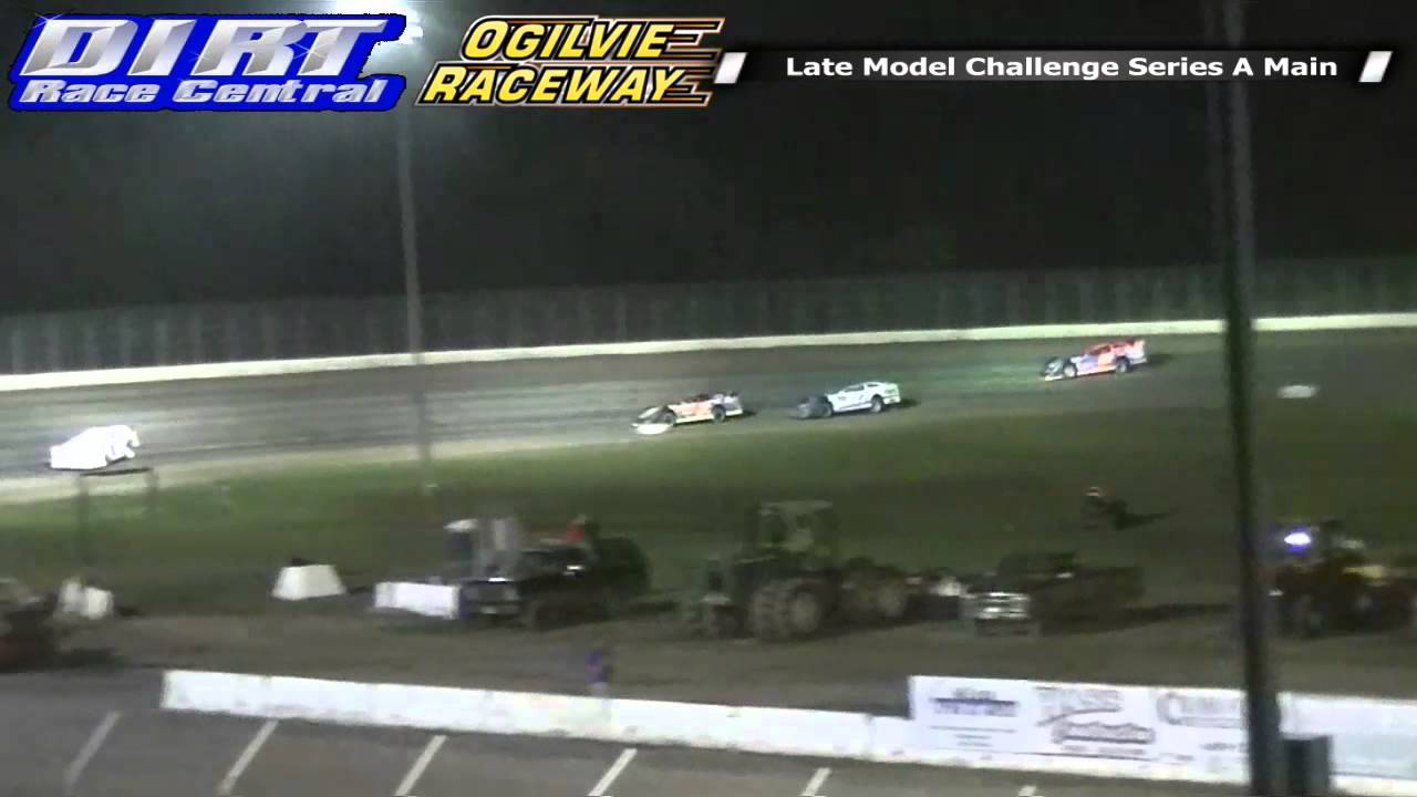 Ogilvie Raceway 8 9 14 WISSOTA Late Model Challenge Series Races - YouTube