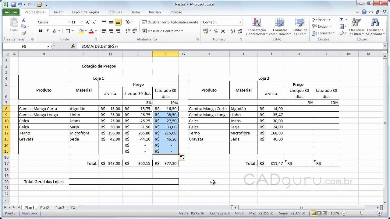 Aula 3.2- Utilizar a Função Soma e o botão AutoSoma - Curso Gratuito ...
