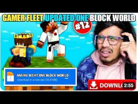 how to download @AnshuBisht one block S1 survival world in java edition ...