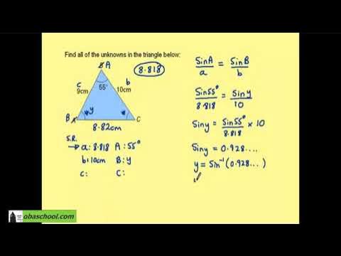 Edexcel Maths Higher GCSE Revision - More Trigonometry - Sine and ...