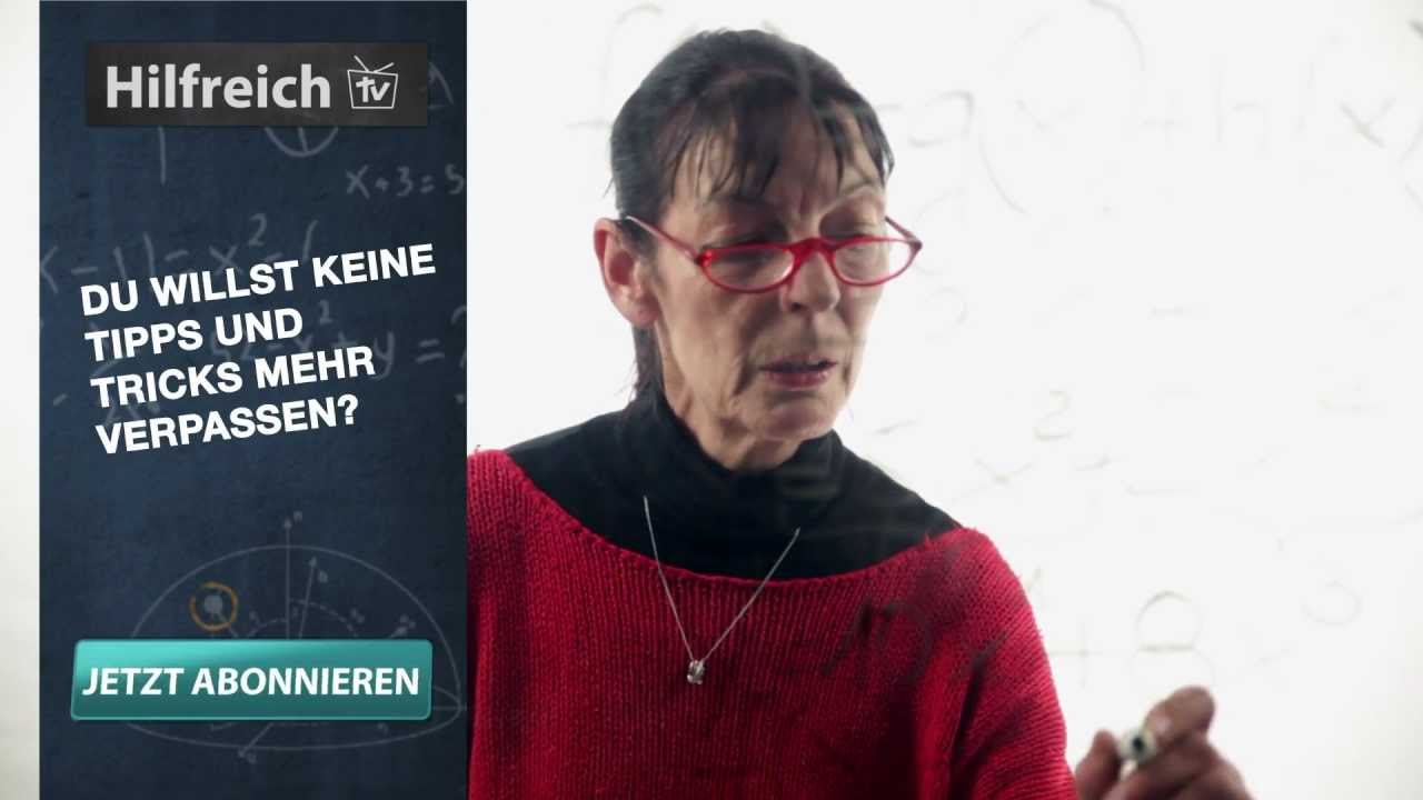 meinTutorTV: Mathe - Kurvendiskussion 3: Summenregel - YouTube