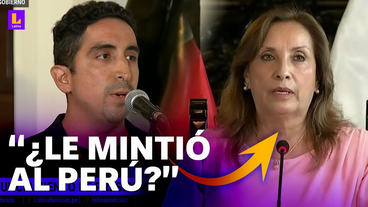 Dina Boluarte se molesta tras preguntas de Jason La Torre, periodista ...