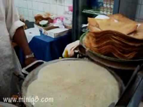 خبز الرقاق "Arabic bread" - YouTube