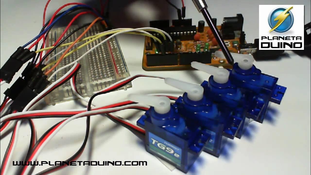 Arduino : Controlar Multiples Servos - YouTube