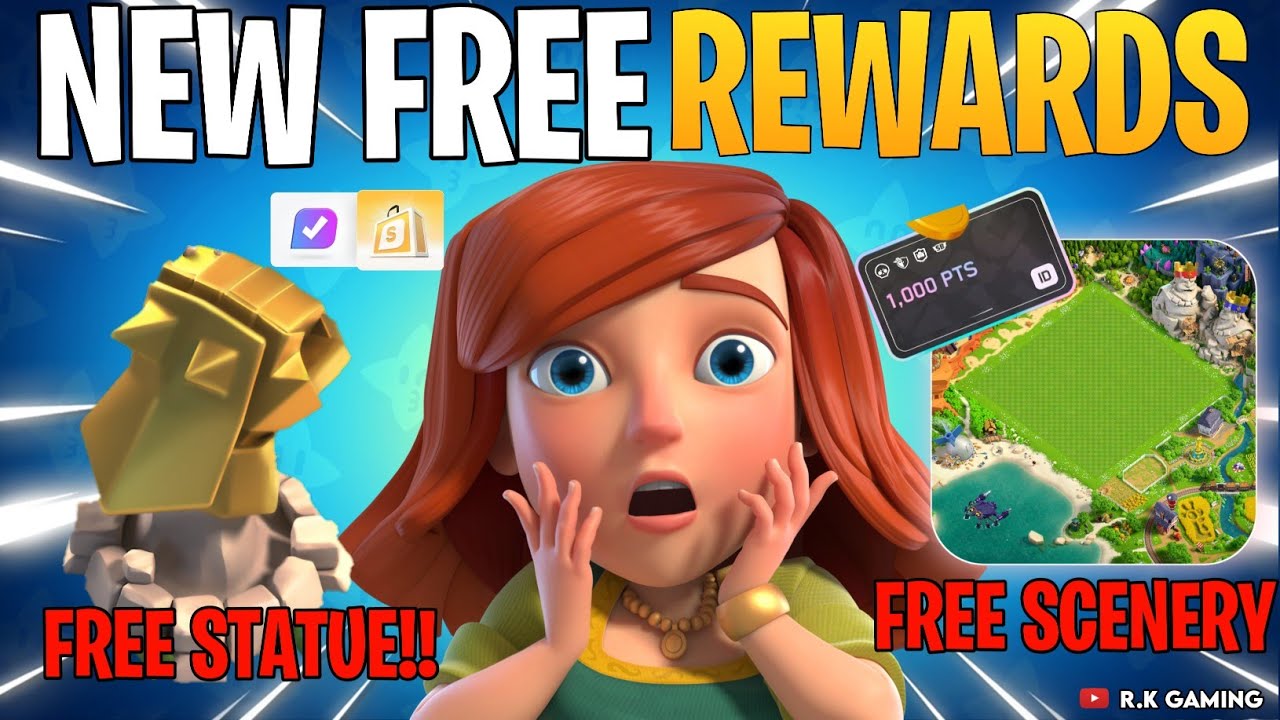 how to get free scenery and statue in clash Of clans|supercell ID ...
