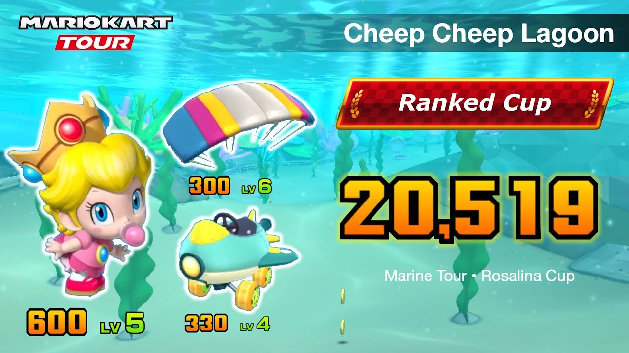 Nonstop Combo on Cheep Cheep Lagoon | Ranked Cup | Mario Kart Tour ...