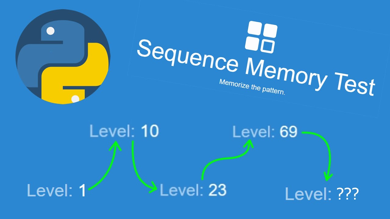 Can Python Destroy The Sequence Memory Test Human Benchmark Sequence Can Python Destroy The Sequence Memory Test Human Benchmark Sequence
