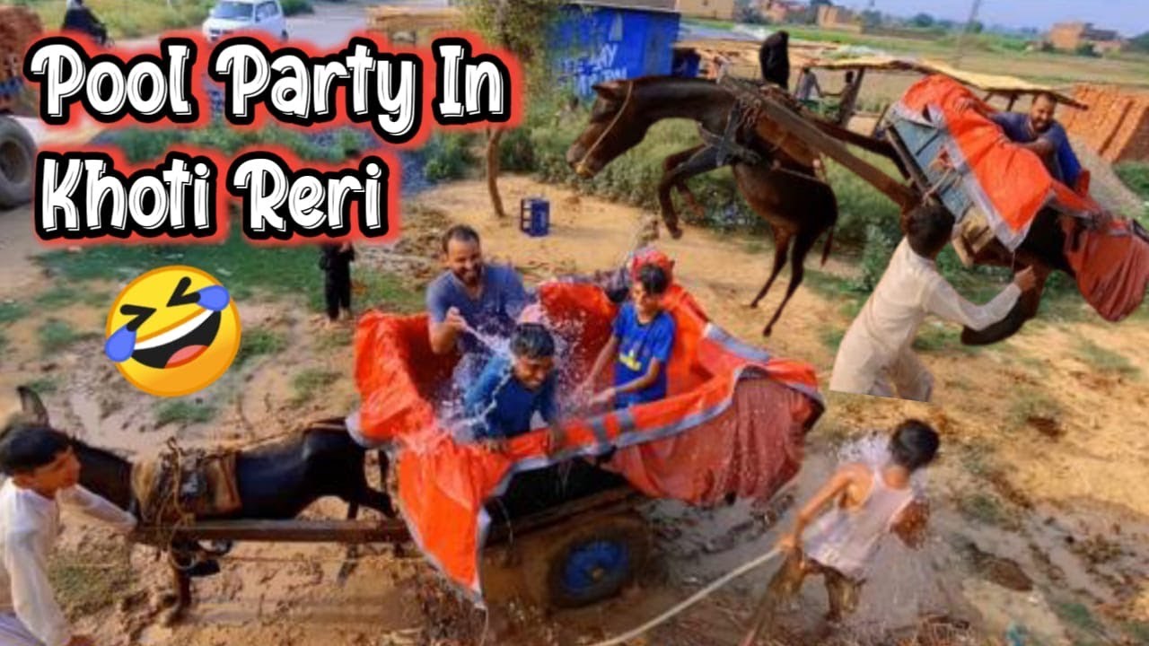 Pool Party In Village Lemozen Khoti Reri Bohat Maza Aya Khoti Reri Swimming Pool Men Part 1