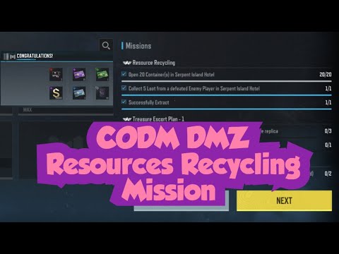 CODM DMZ Resources Recycling Mission Complete - YouTube