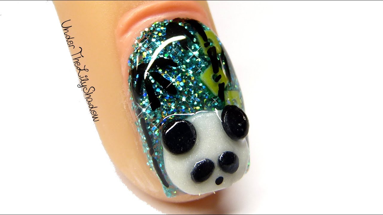 Panda Nail Art - YouTube