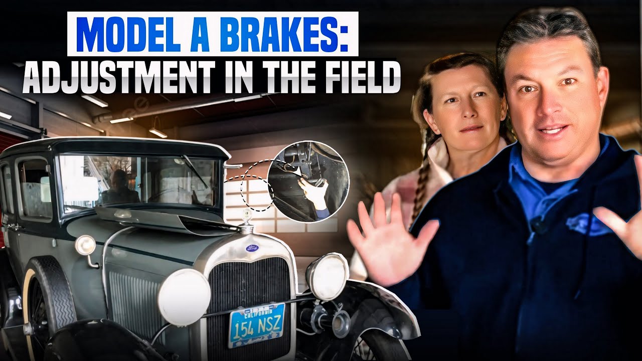 1929 Ford Model A won't stop! How to adjust Ford Model A brakes in the ...