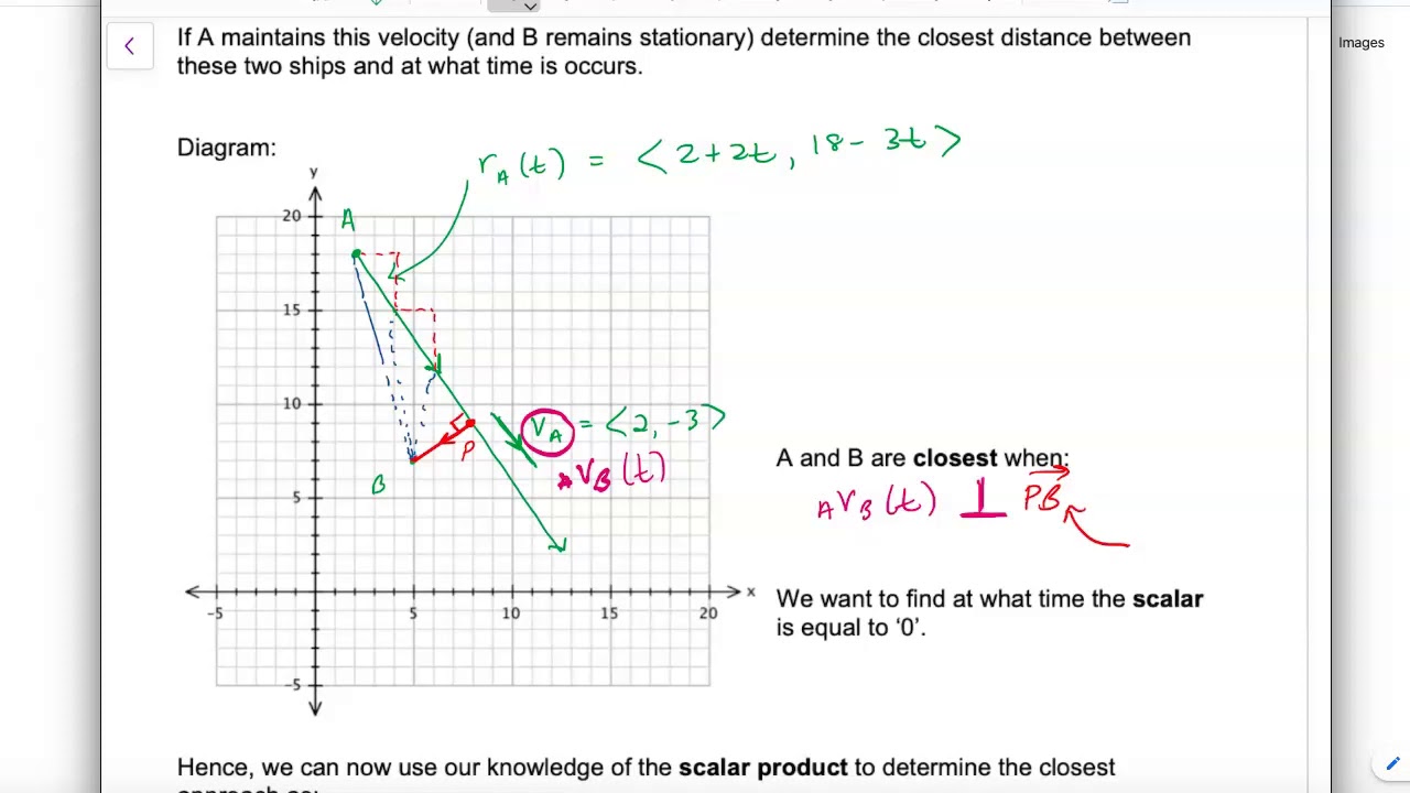 Vectors: Closest Approach - YouTube