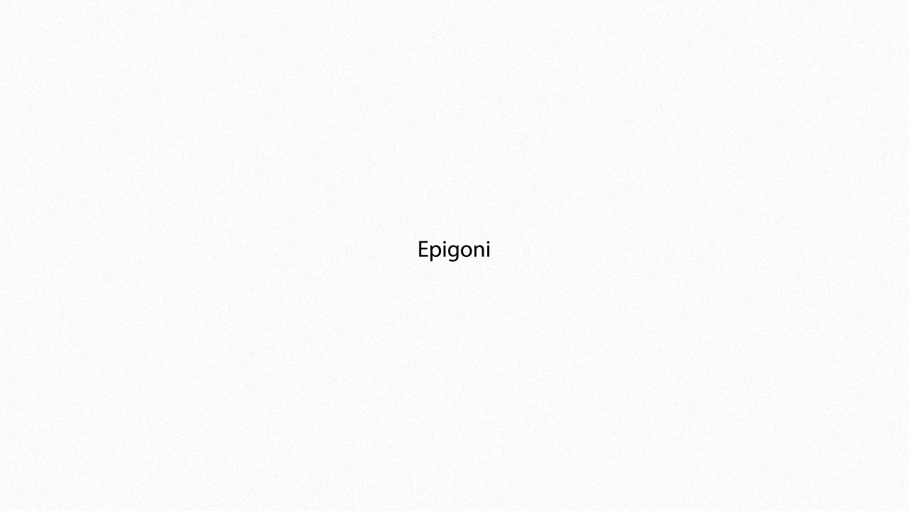 Epigoni PRONUNCIATION - YouTube