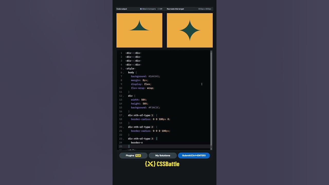 Css Battle 29 Suffocate Cssbattle Codingshorts Shorts Coding Learn Css Youtube