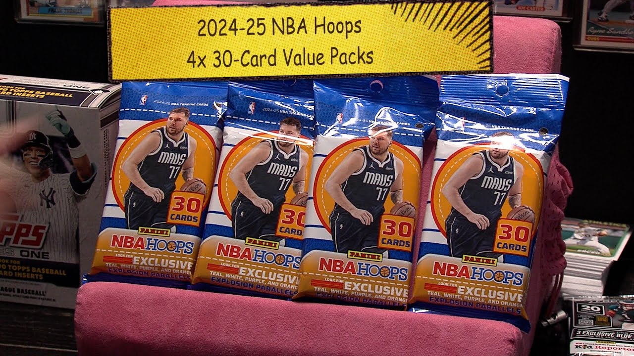 2024-25 NBA Hoops Basketball 4x Value Packs - YouTube
