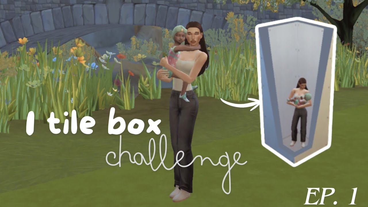 CAN I BEAT THE SIMS 4 1 TILE BOX CHALLENGE WITH AN INFANT?! 😱 | THE ...