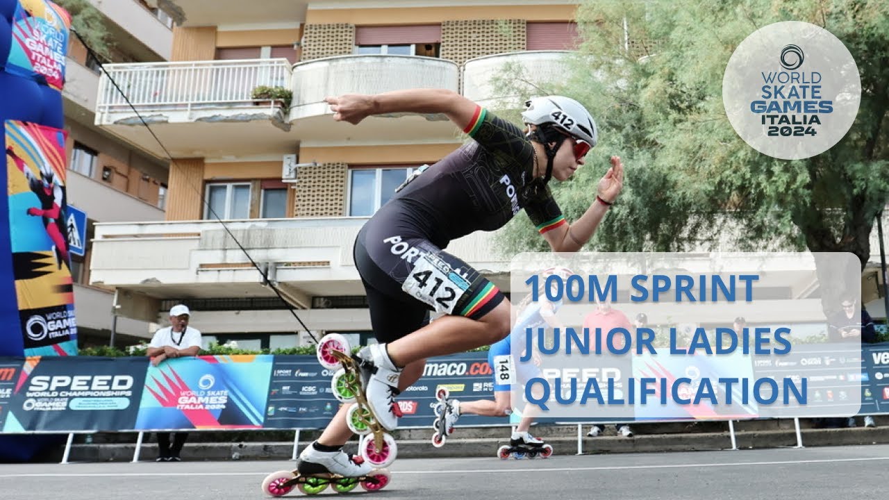 100M Sprint Junior Ladies Qualification | WSG2024 - Italy - YouTube