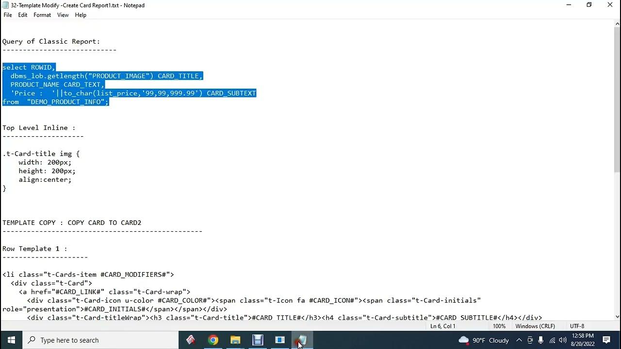 Oracle Apex | Card View Report | TrainerBD | - YouTube