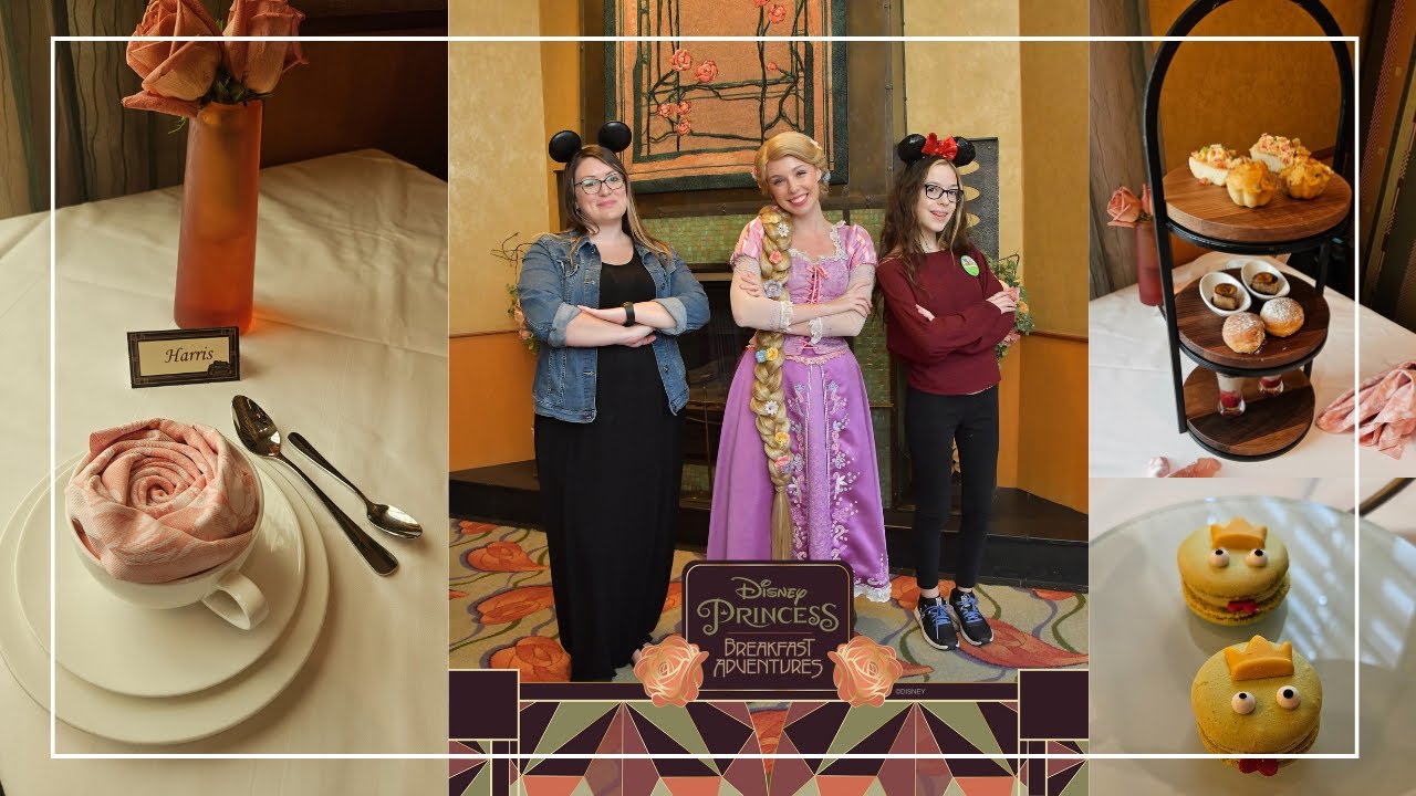 Mini Vlog: Disney Princess Breakfast Adventures - Disneyland Character ...