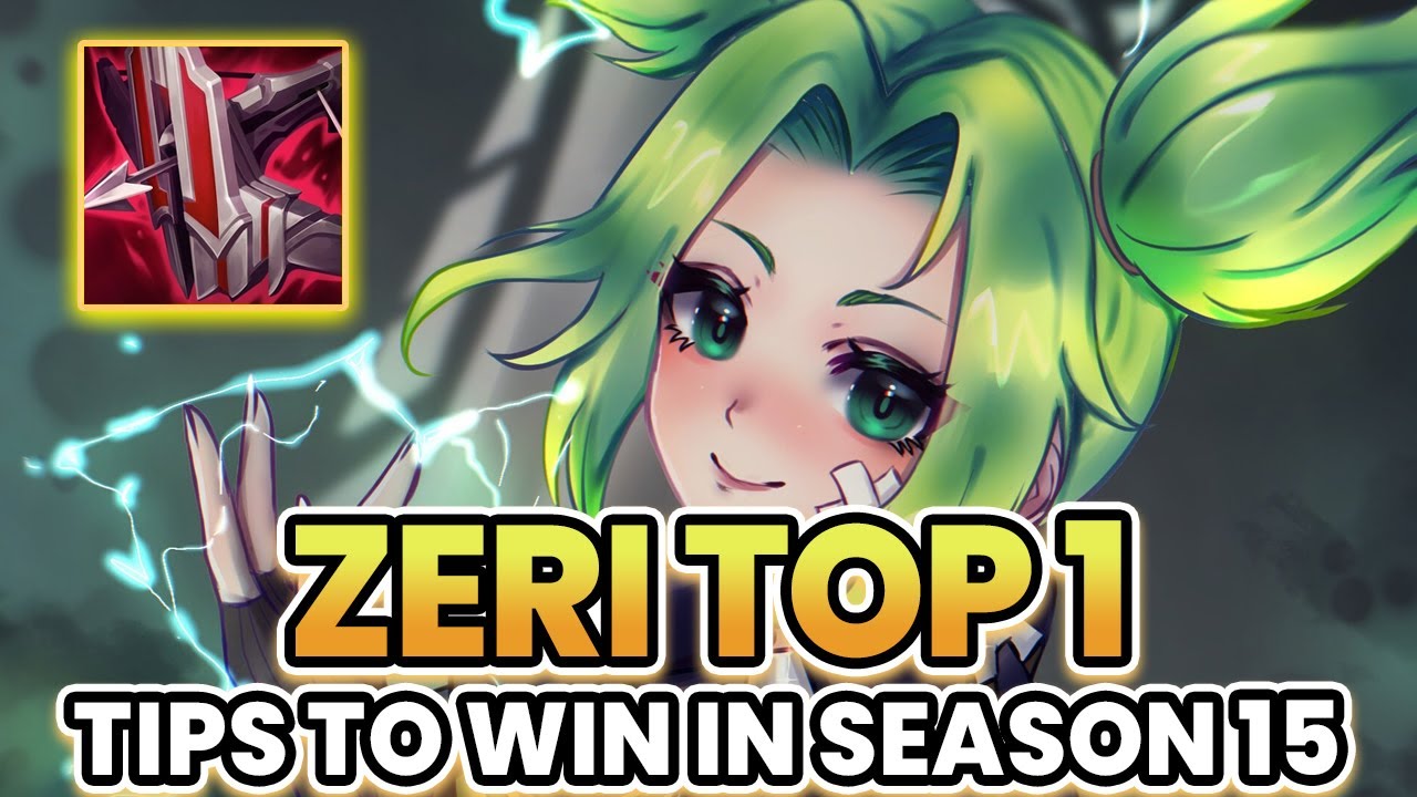 ZERI WILD RIFT GAMEPLAY | TIPS AND TRICKS TO WIN IN SEASON 15 | BEST ...