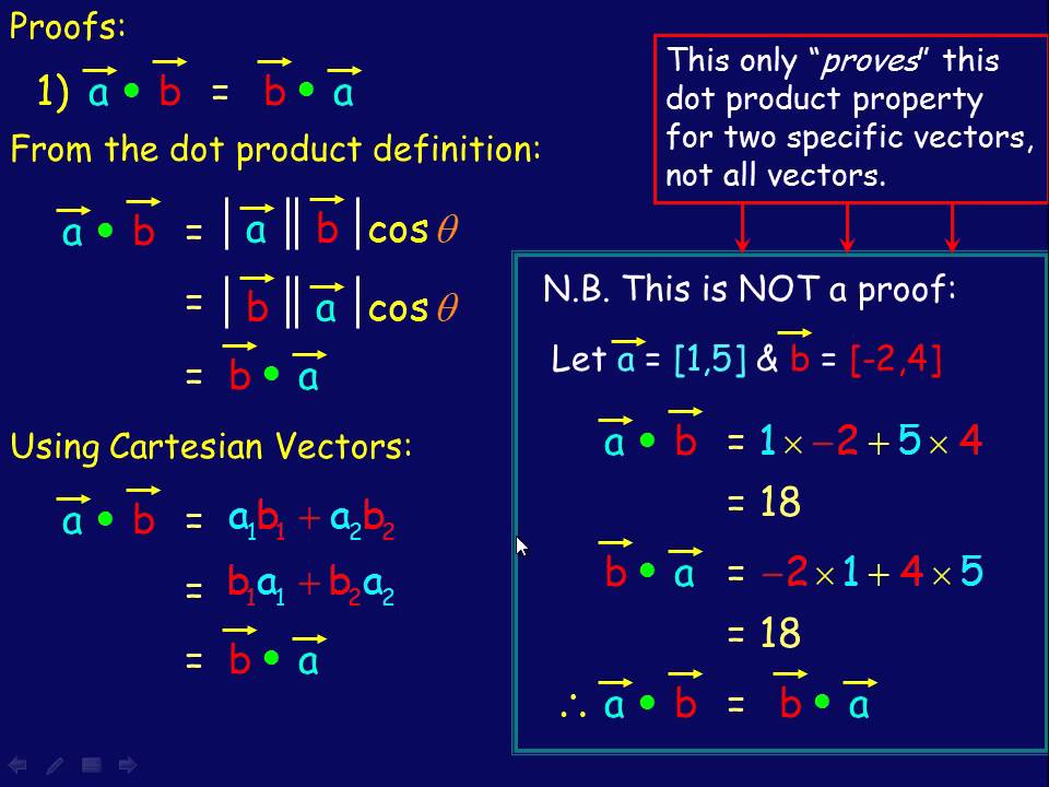 The Dot Product Part 2 Youtube 2388