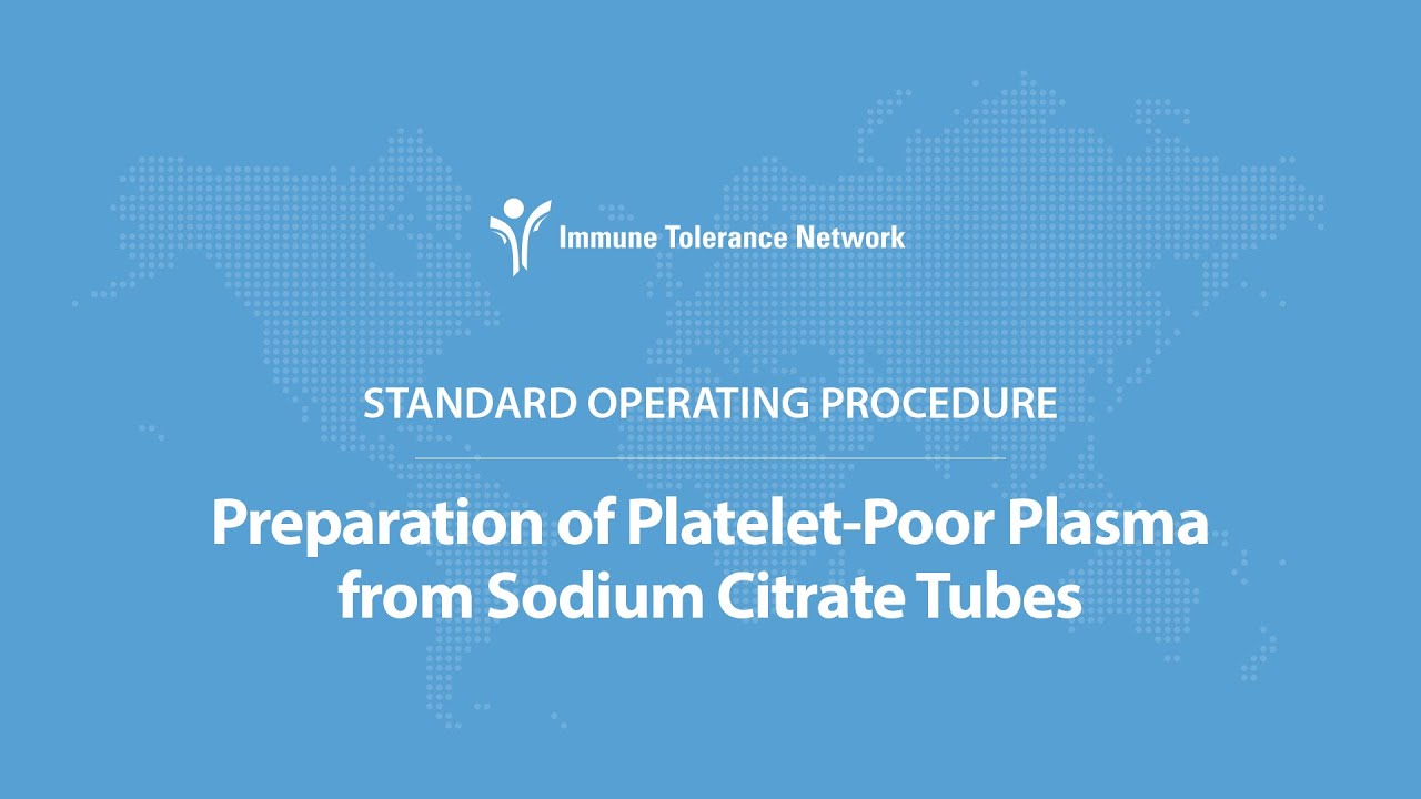 Preparation of Platelet-Poor Plasma from Sodium Citrate Tubes - YouTube