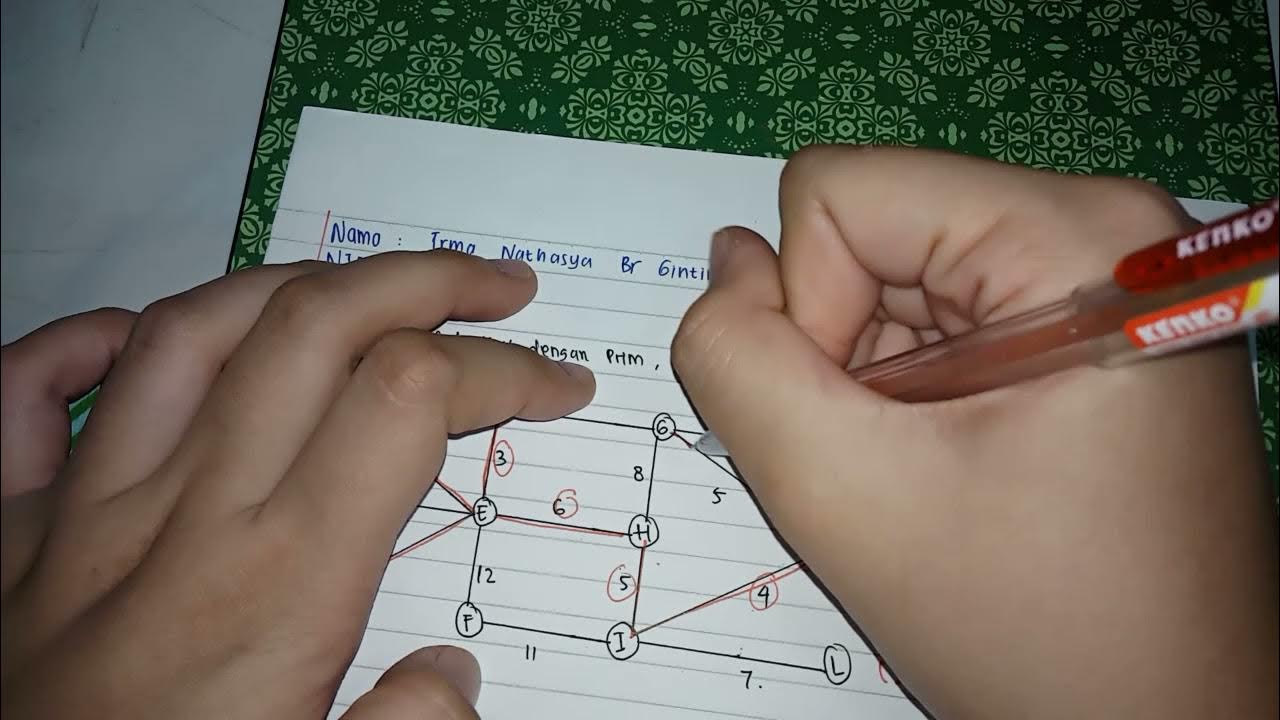 Mengerjakan Soal Minimum Spanning Tree dengan menggunakan Algoritma Prim dan Kruskal - YouTube